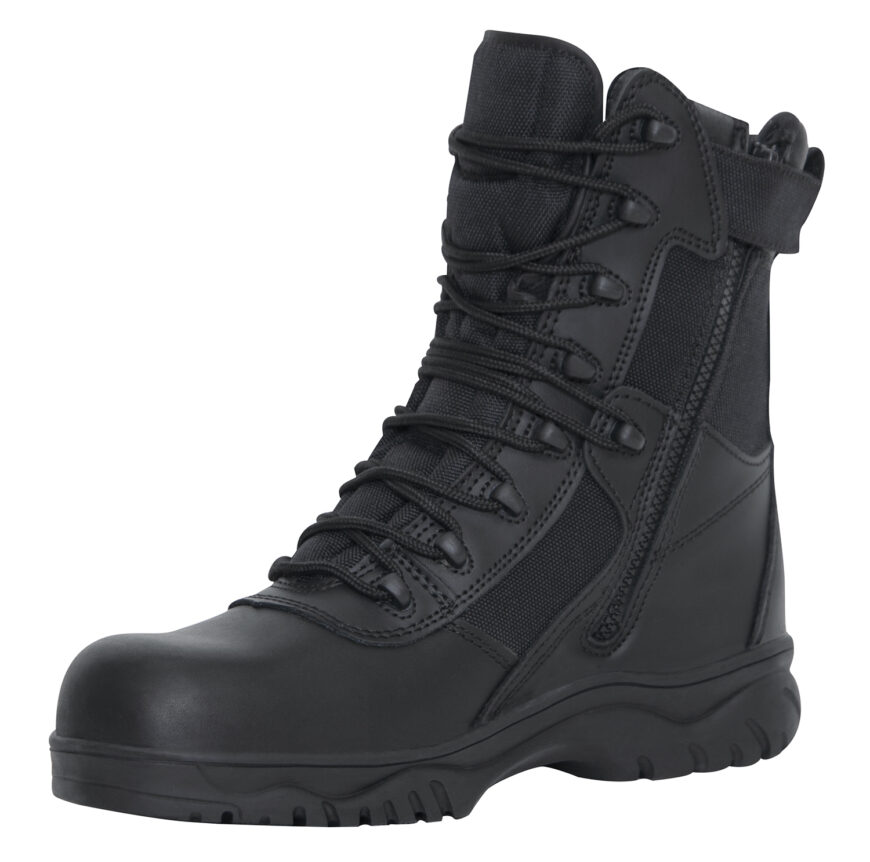 Rothco Forced Entry Tactical Boot With Side Zipper & Composite Toe – 8 ...